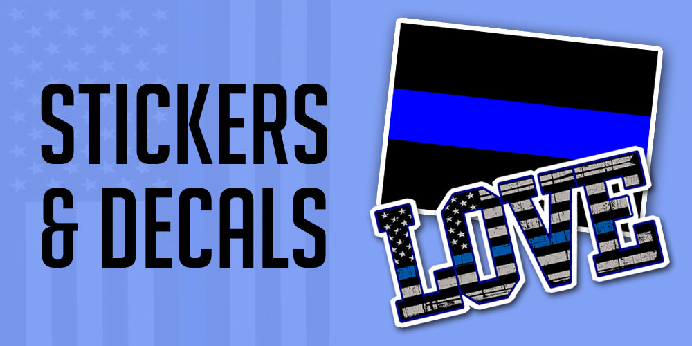 Thin Blue Line Car Decals and Stickers for Police and Law Enforcement ...