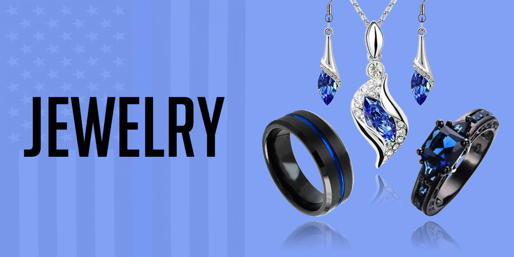 Thin Blue Line Jewelry for Police and Law Enforcement Supporters – Thin ...