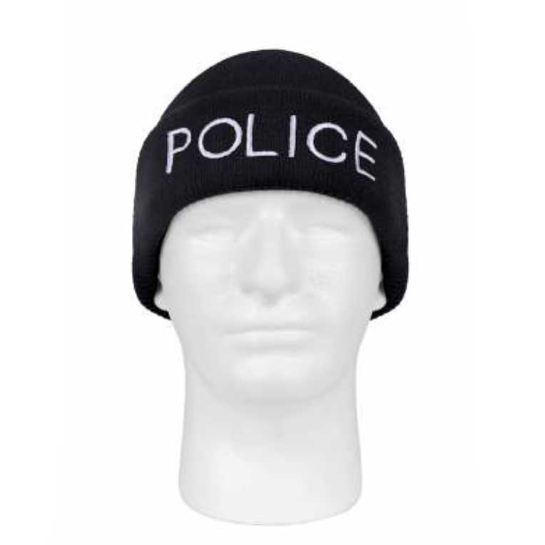 Low Profile Embroidered POLICE Beanie - Thin Blue Line Shop