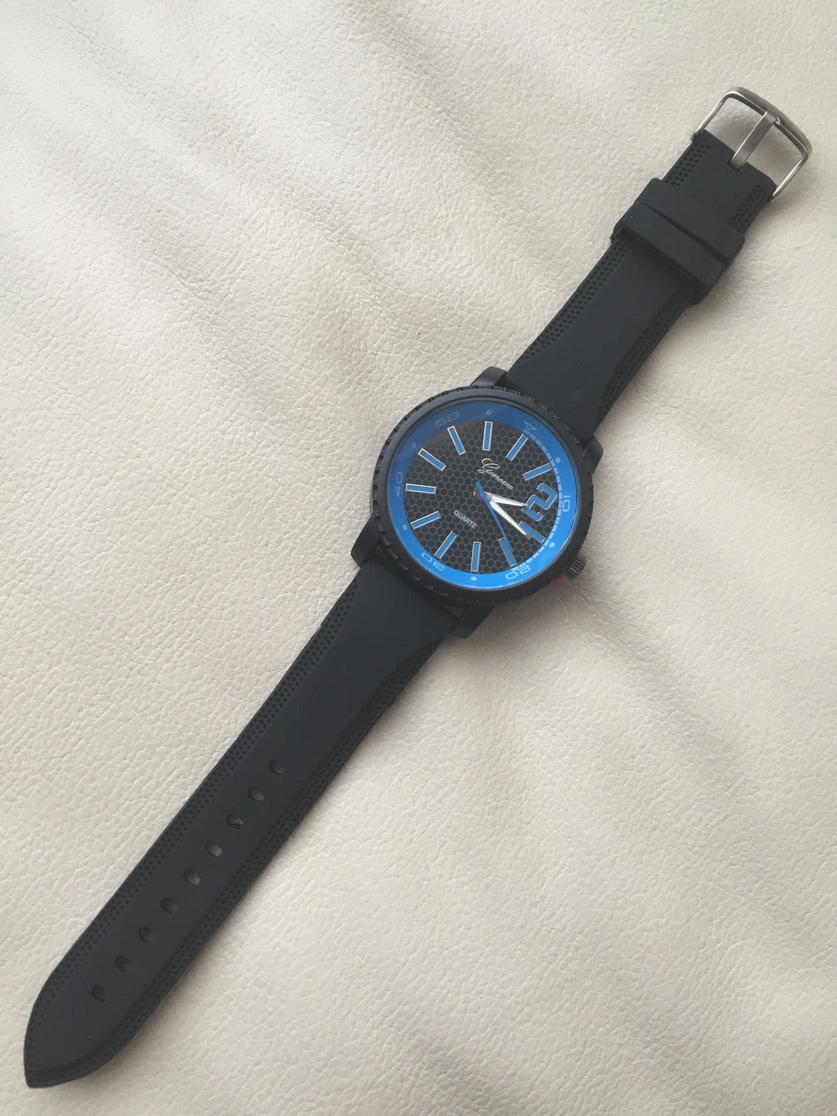 Geneva Blue Quartz Law Enforcement Watch – Thin Blue Line Shop
