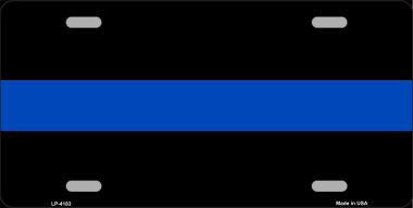 Thin Blue Line - Metal Novelty License Plate - Thin Blue Line Shop