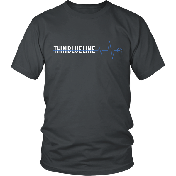 Thin Blue Line Heartbeat Shirts and Hoodies - Thin Blue Line Shop